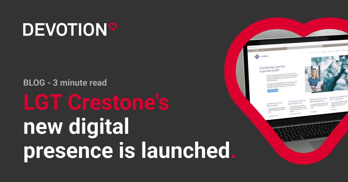 LGT Crestone website launches | Client launch | Devotion